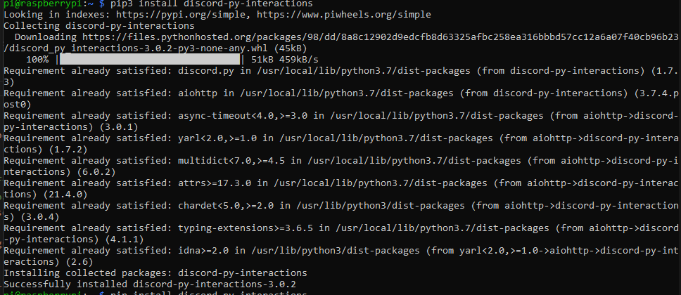 [bug] Latest Version On Raspberry Pi Is 3 0 2 · Issue 721 · Interactions Py Interactions Py
