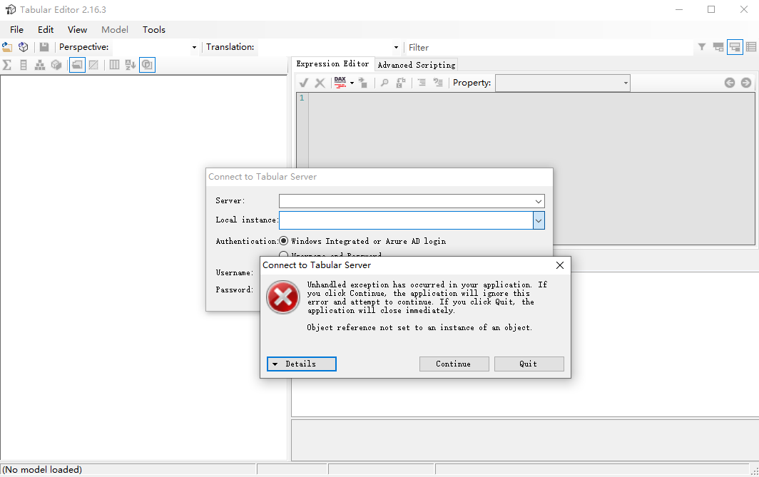In power bi DeskTop, Tabular Editor cannot be opened normally · Issue #913 · TabularEditor ...