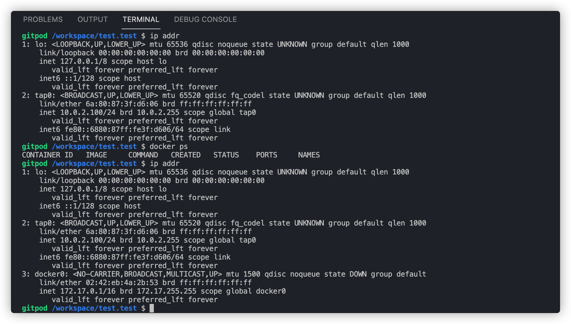 Docker network bridge gateway is not functional (and `docker0` interface not provided on host ...