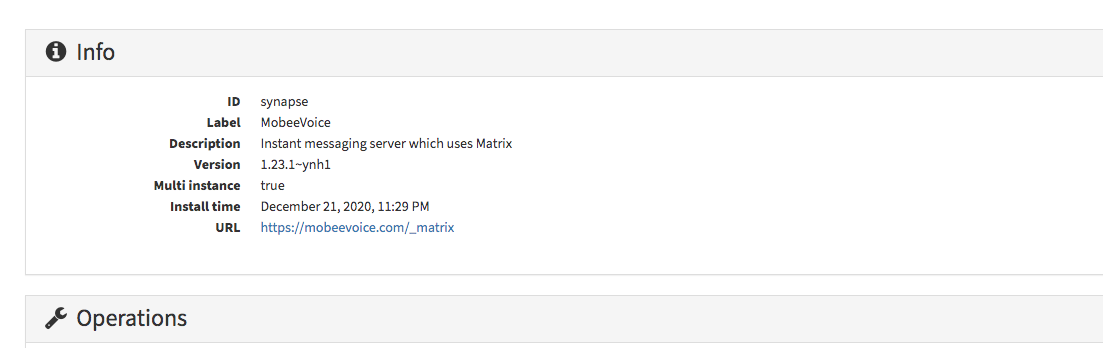 Synapse Installation issue · Issue #225 · YunoHost-Apps/synapse_ynh · GitHub