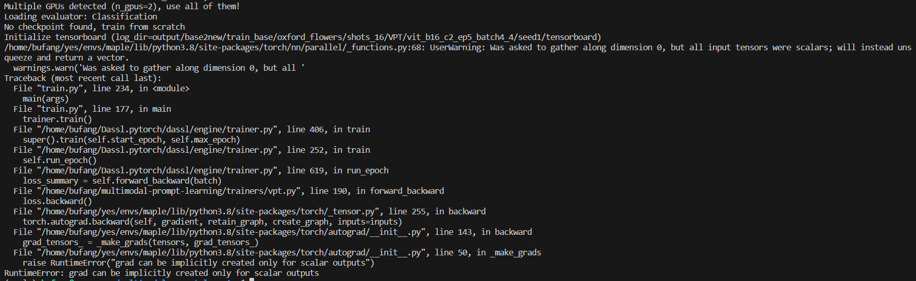 Some errors when I run the code · Issue #36 · muzairkhattak/multimodal-prompt-learning · GitHub