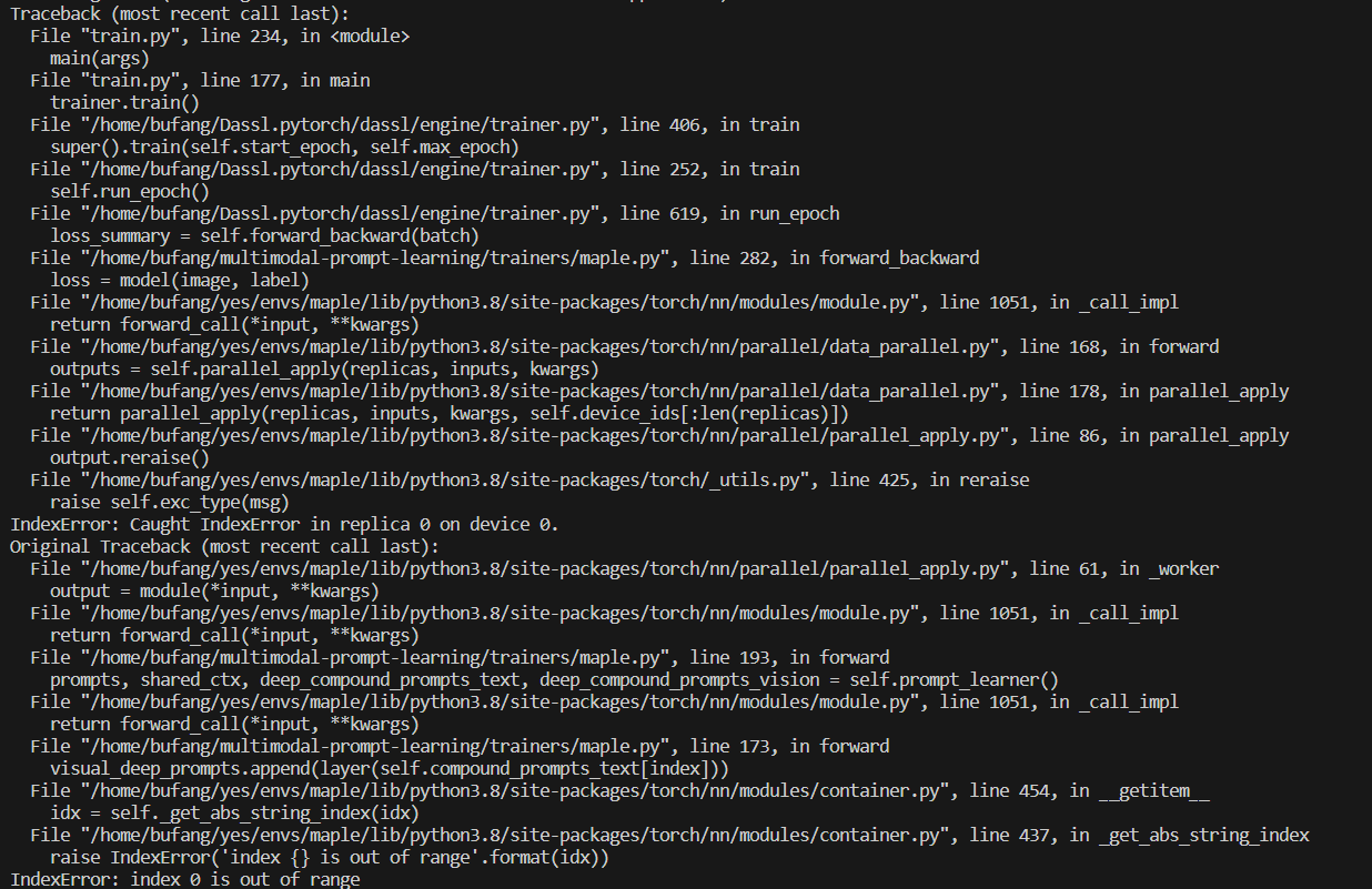 Some errors when I run the code · Issue #36 · muzairkhattak/multimodal-prompt-learning · GitHub