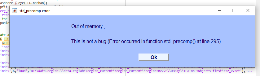 EEGLAB error in function std_preclust() line 270 · Issue #465 · sccn/eeglab · GitHub