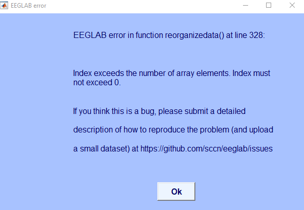 reorganizeddata() at line 328 · Issue #495 · sccn/eeglab · GitHub
