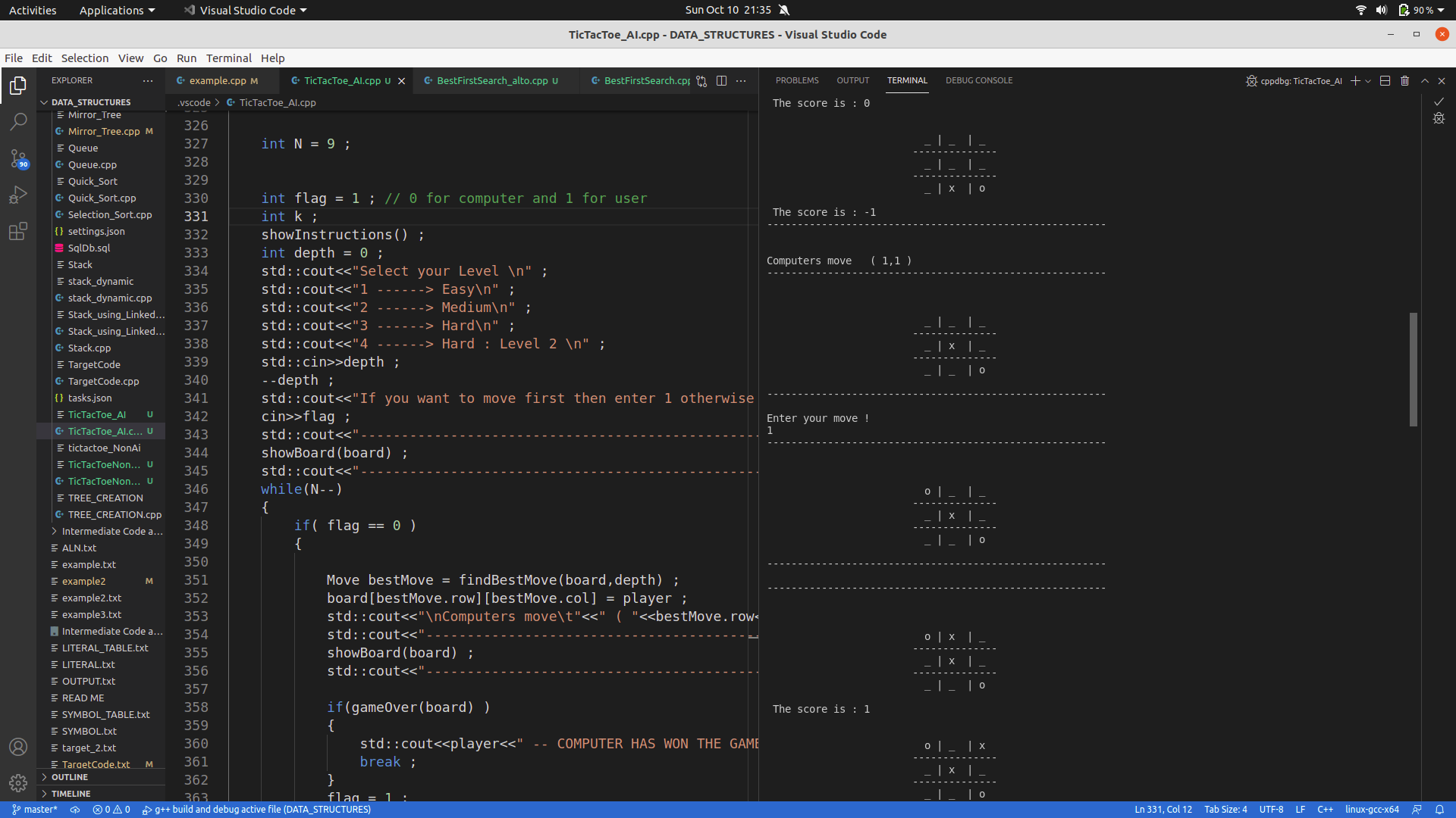 GitHub - kyler-hue/TIC-TAC-TOE-GAME-USING-MIN-MAX-WITH-LEVELS