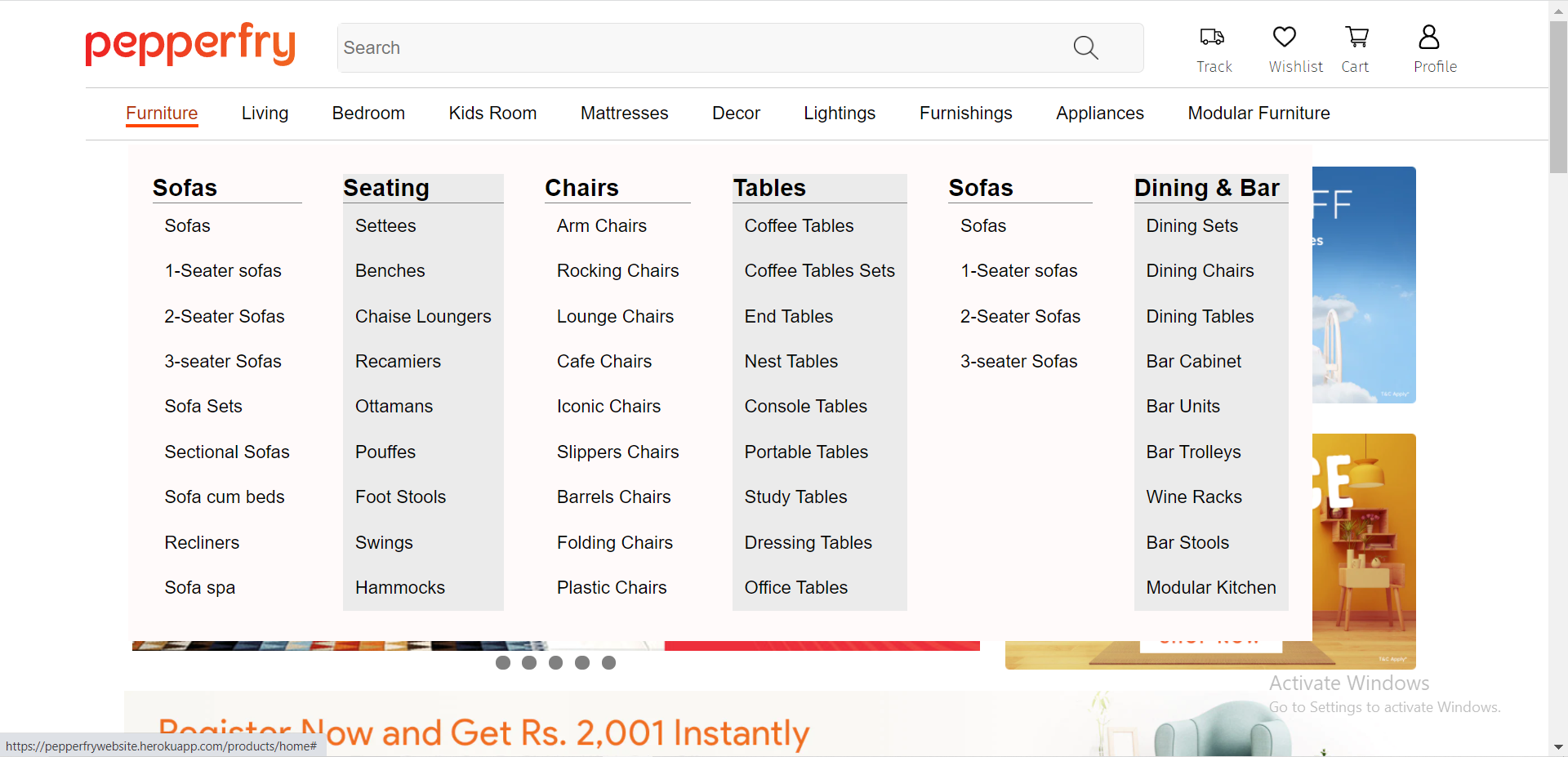 GitHub - abhishek-0607/pepperfry_clone: pepperfry is a E-commerce website, from where you can ...