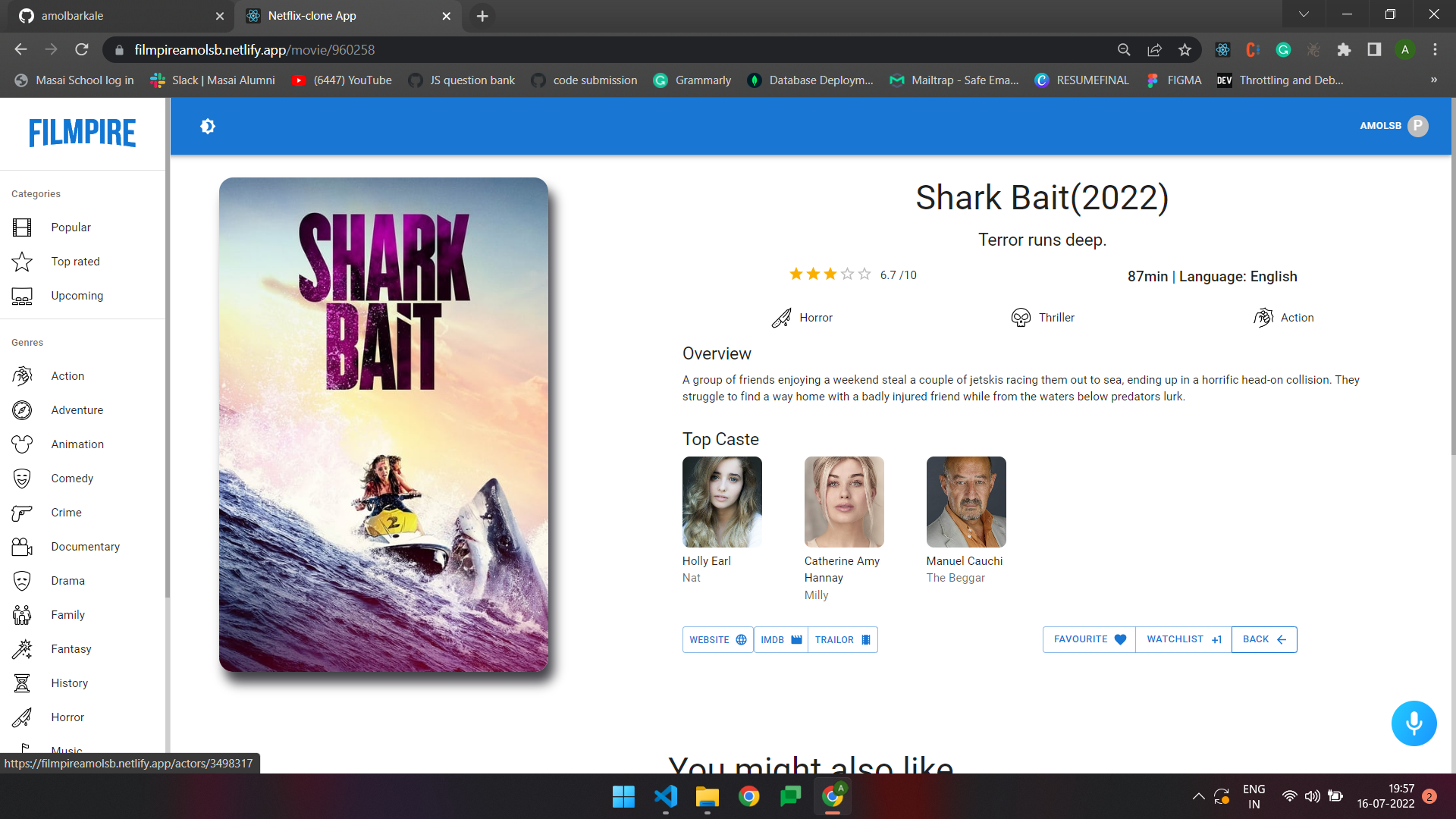GitHub - amolbarkale/Netflix-clone