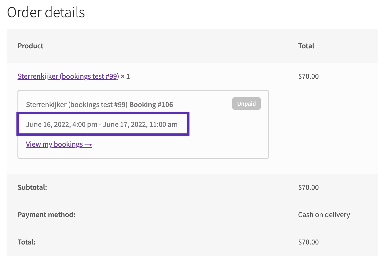 Fully booked days show as partially booked - Day after booking shows ...