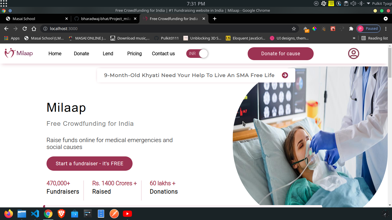 GitHub - bharadwaj-bhat/Project_milaap: Clone of Milaap.org, a humanitarian site that lets users ...