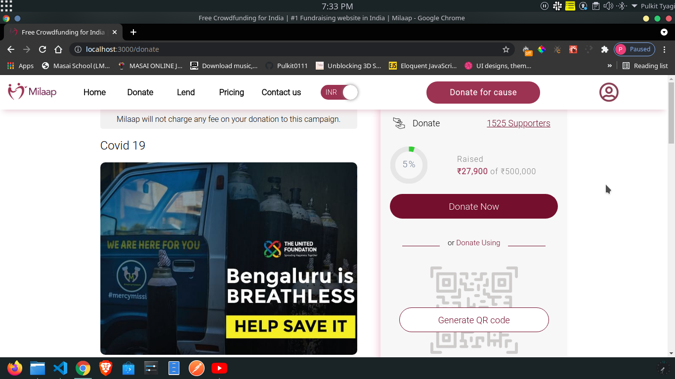 GitHub - Malik04121/Milaap_clone: Clone of Milaap.org, a humanitarian ...