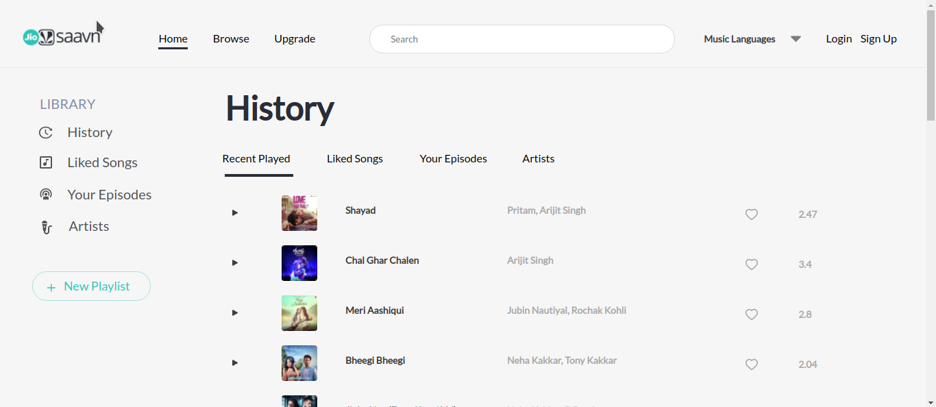 GitHub - Sabareesh-Subramanian/JioSaavn_Clone: This repository has the UI clone of JioSaavn.com ...