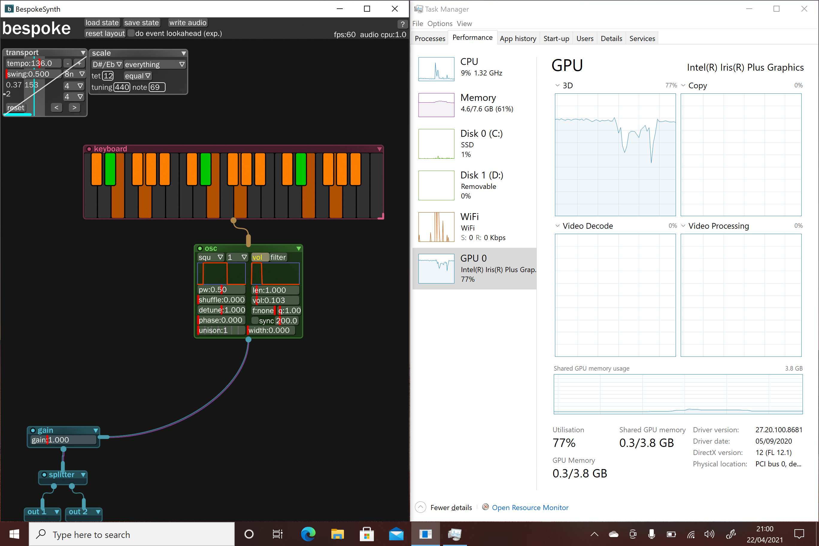 High GPU usage · Issue #87 · BespokeSynth/BespokeSynth · GitHub