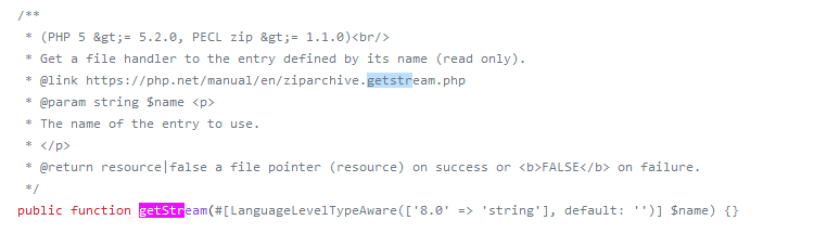 ZipArchive using old documentation · Issue #2201 · bmewburn/vscode-intelephense · GitHub