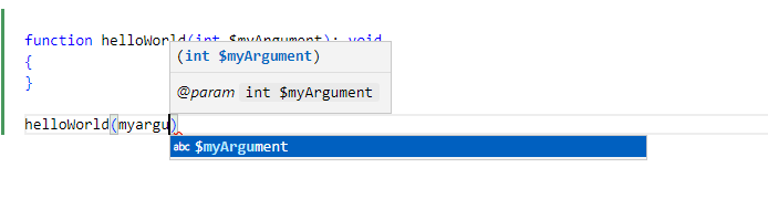 Autocomplete of named argument is case sensitive · Issue #2491 · bmewburn/vscode-intelephense ...