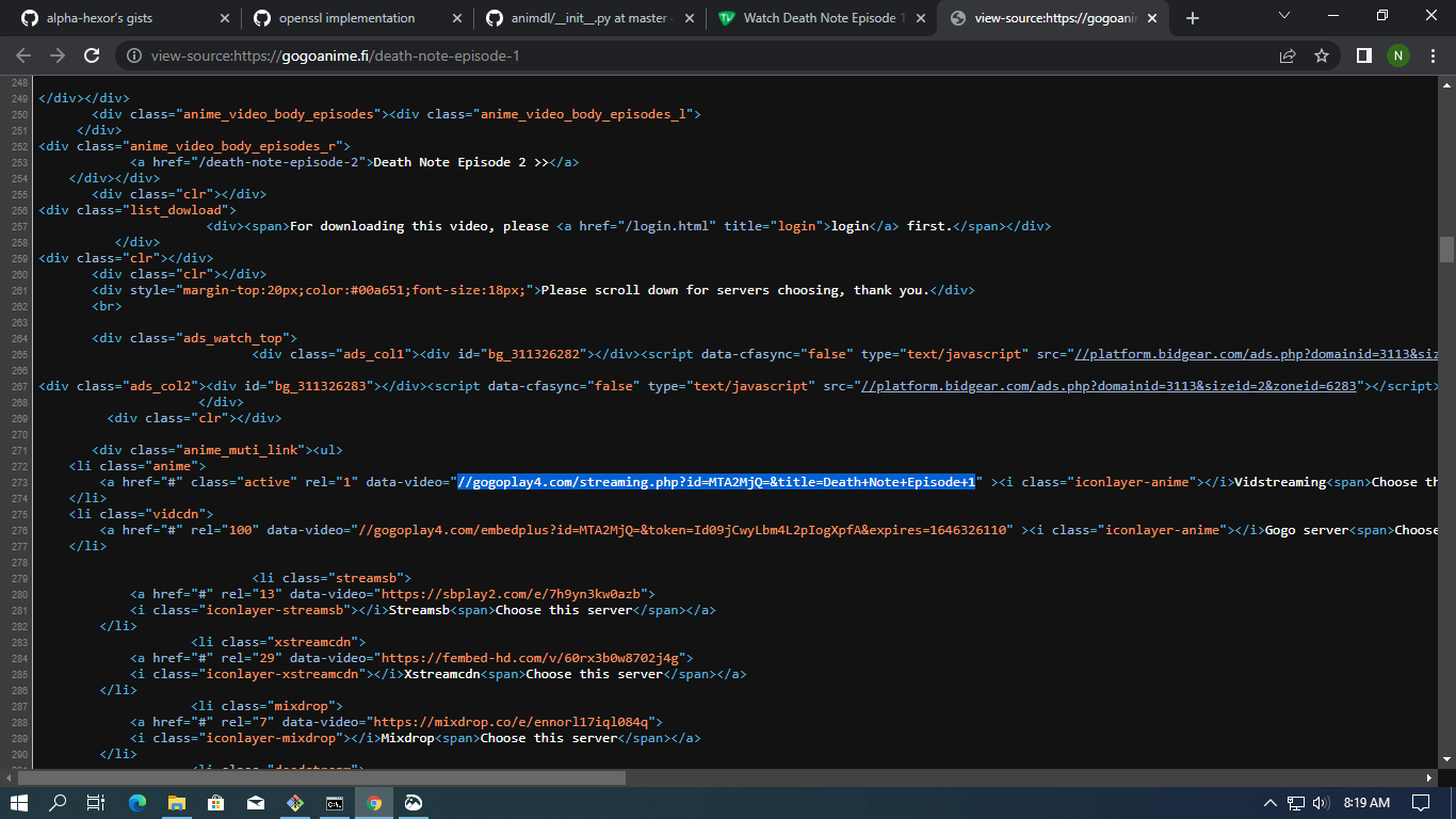 URL not found · Issue #560 · pystardust/ani-cli · GitHub
