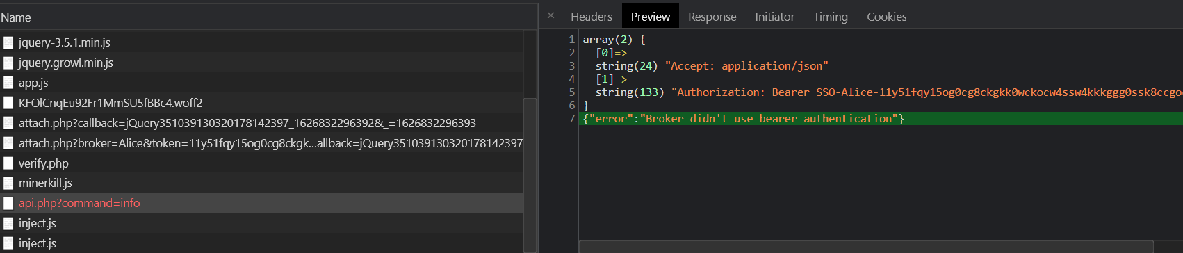 [Broker Ajax] - Broker didn't use bearer authentication · Issue #137 · jasny/sso · GitHub