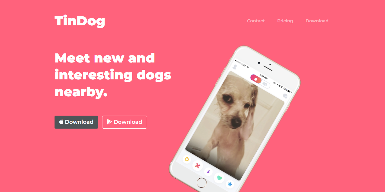 GitHub - ishani1124/TinDog: TinDog Website - I created this website while learning HTML and CSS.