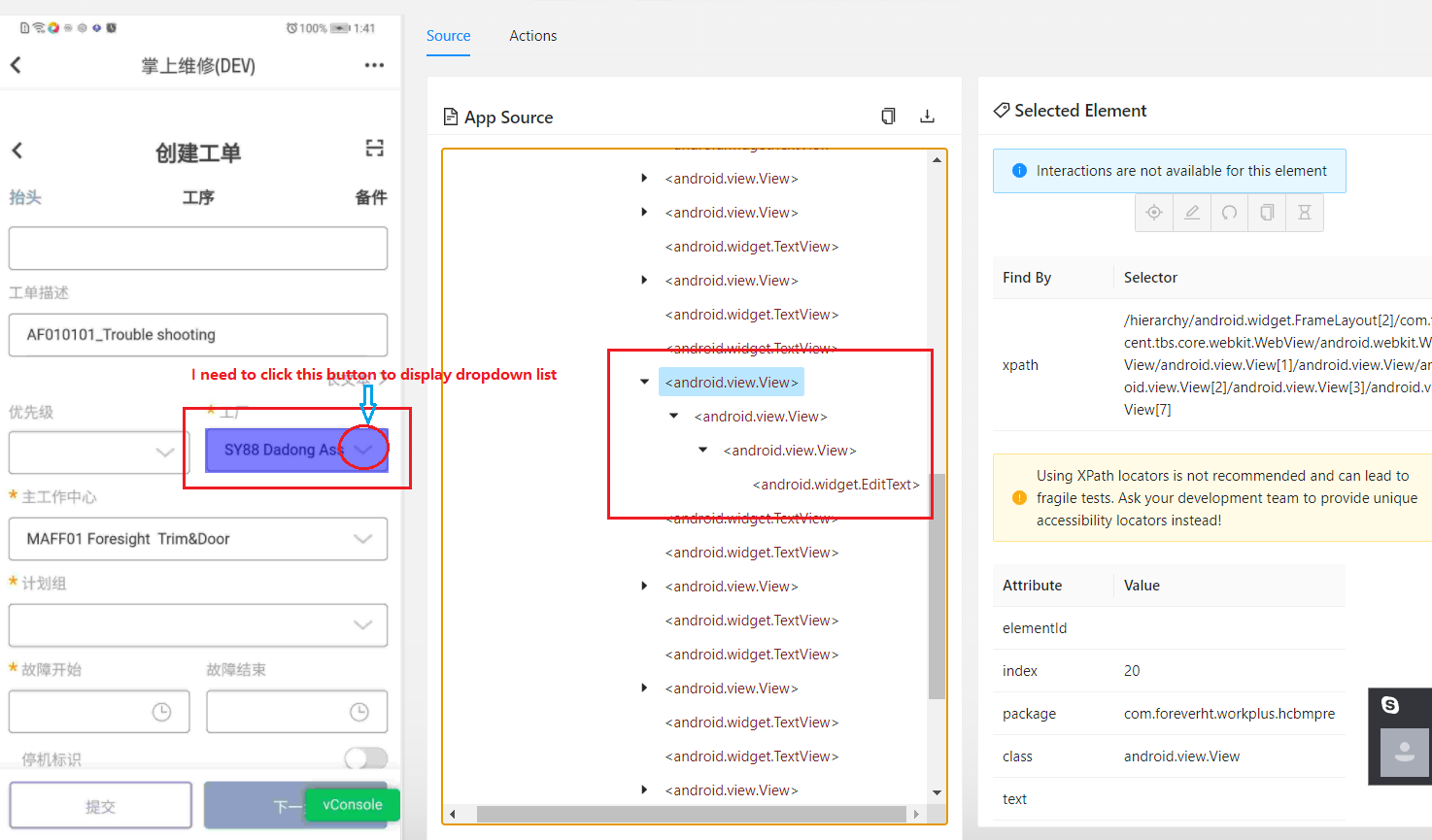 Appium Inspector Cannot Find Some Elements · Issue 657 · Appium Appium Inspector · Github