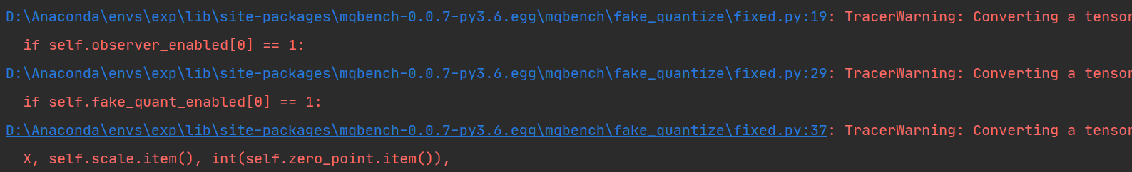 请问这里为啥会爆出警告 · Issue 163 · Modeltc Mqbench · Github