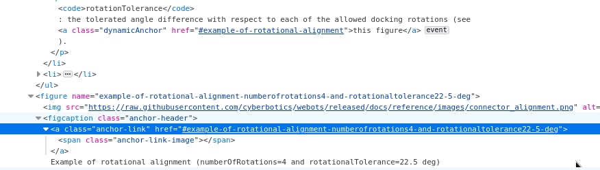 Mismatching tag in connector documentation · Issue #3094 · cyberbotics/webots · GitHub