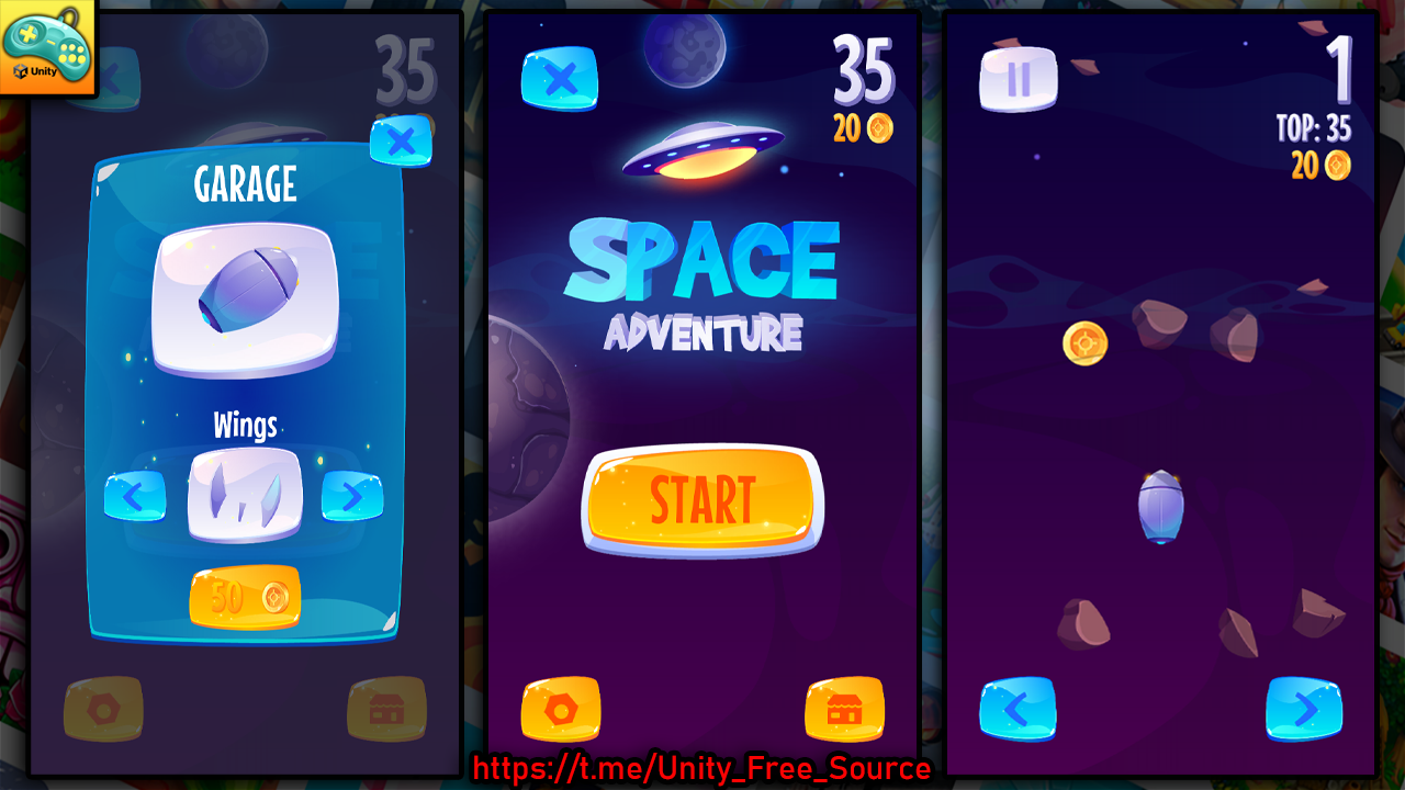 GitHub - UnityFreeGames/Space_Adventure-Unity-Game