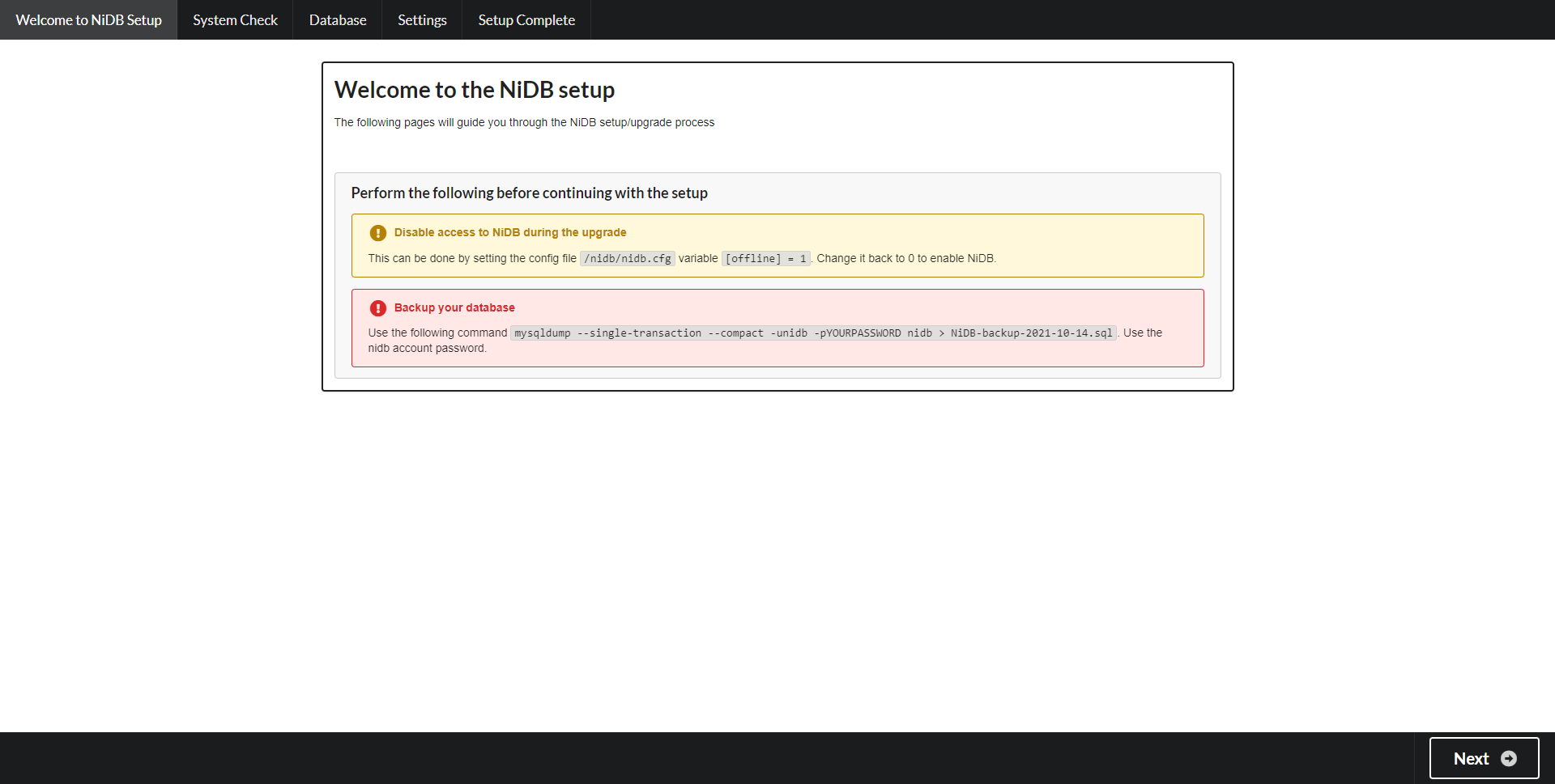 nidb | NeuroInformatics Database