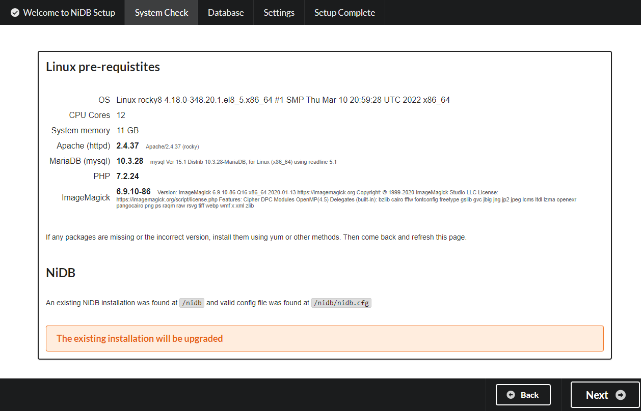 Installation - NiDB Documentation