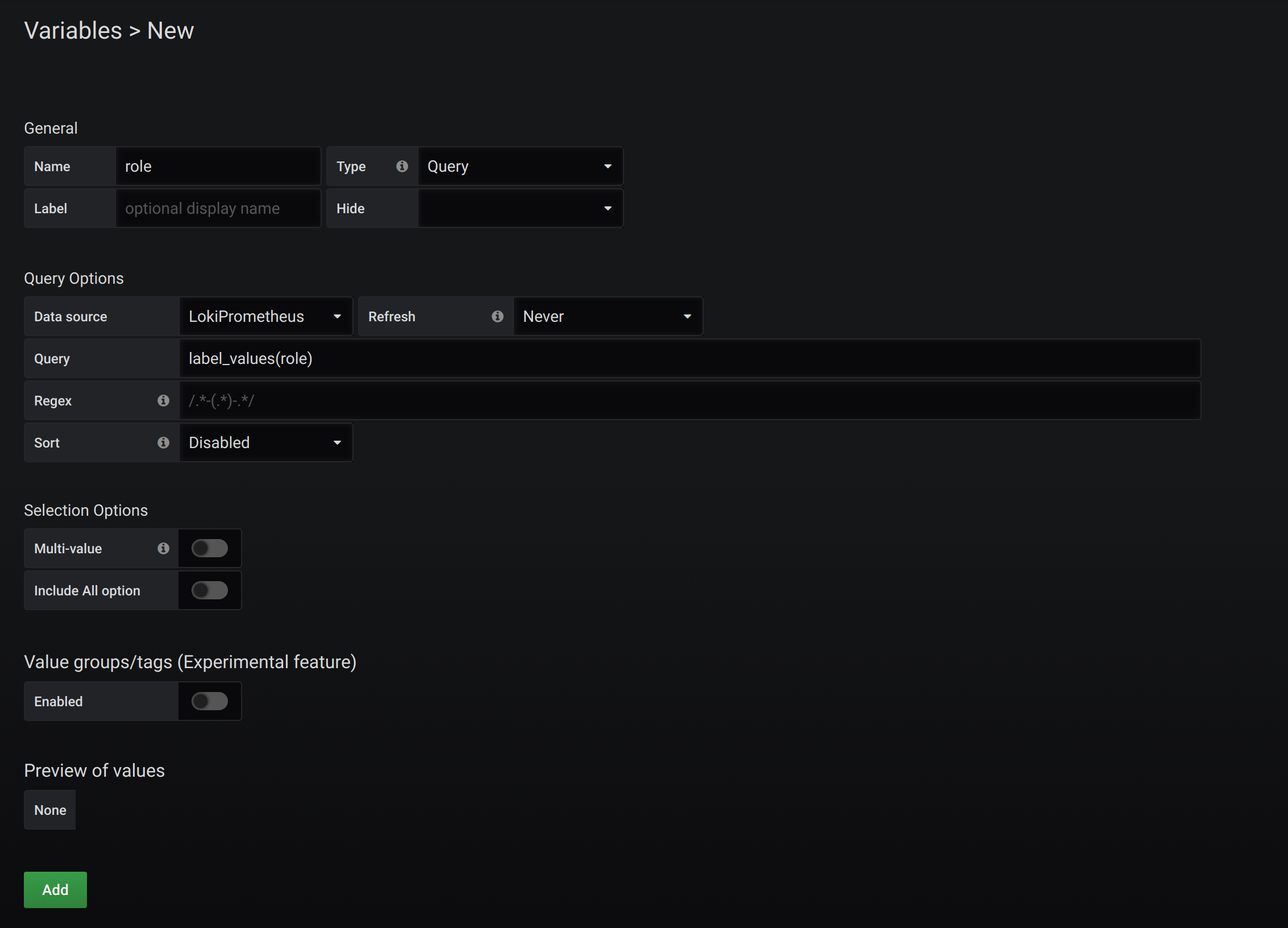 Grafana Cannot Read Label Values From Loki Response · Issue 1293