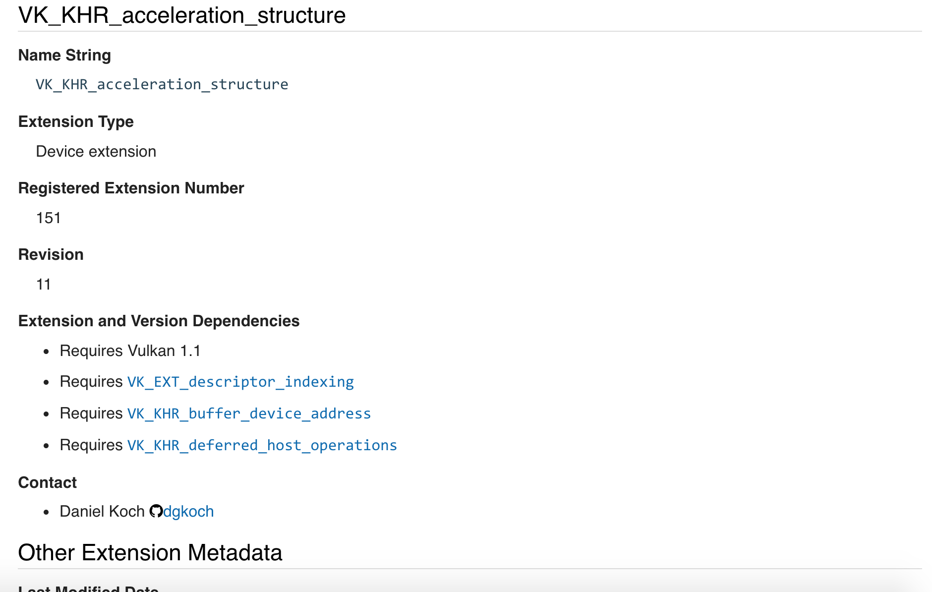 Infoboxes for layers & extensions · Issue #1594 · KhronosGroup/Vulkan-Docs · GitHub