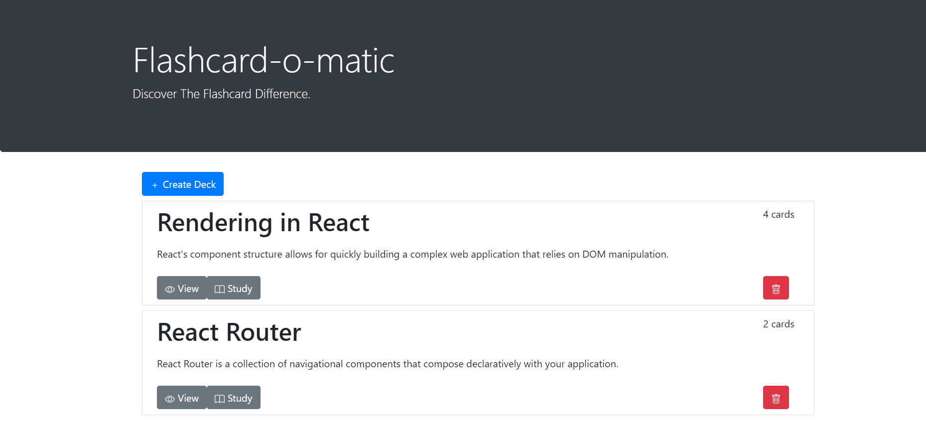 GitHub - CollinClifford/flashcard-app: Studying tool that allows users ...