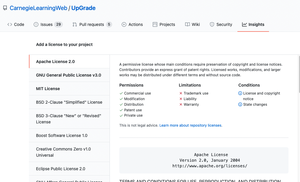 Copyright and BSD license · Issue #32 · CarnegieLearningWeb/UpGrade · GitHub