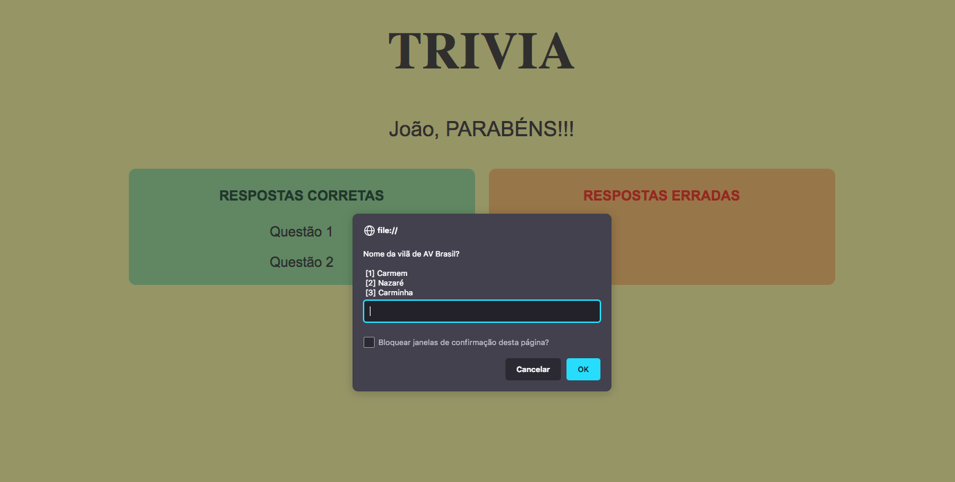 GitHub - EricaSerpa/Trivia-Jogo-de-Perguntas-e-Respostas: Trivia é um projeto proposto para a ...