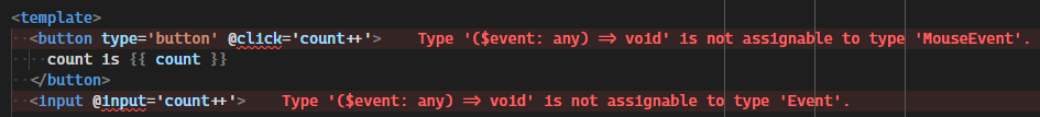 V On Directives Causes Error On Typescript · Issue 2024 · Vuejslanguage Tools · Github