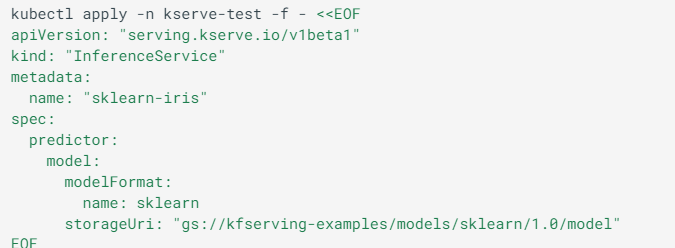Can't get the sklearn-iris Kserve example to work - InferenceService has no status · Issue #2280 ...