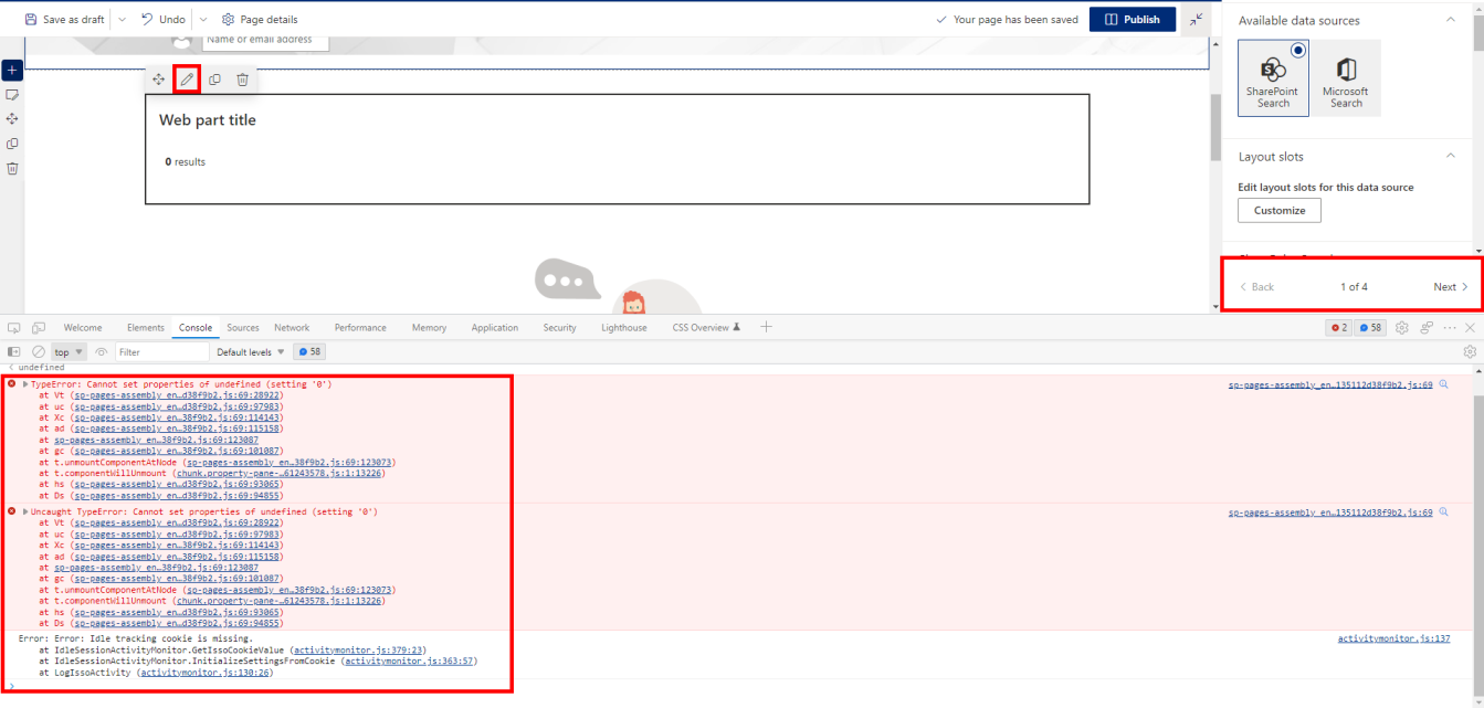Search Results Web Part : Unable to navigate to 3rd/4th web part ...
