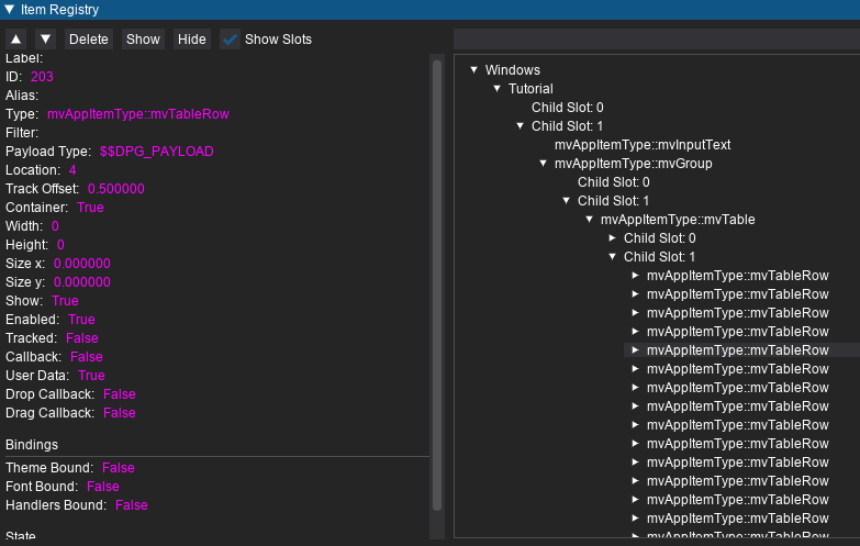 Location in Item Registry · Issue #1772 · hoffstadt/DearPyGui · GitHub