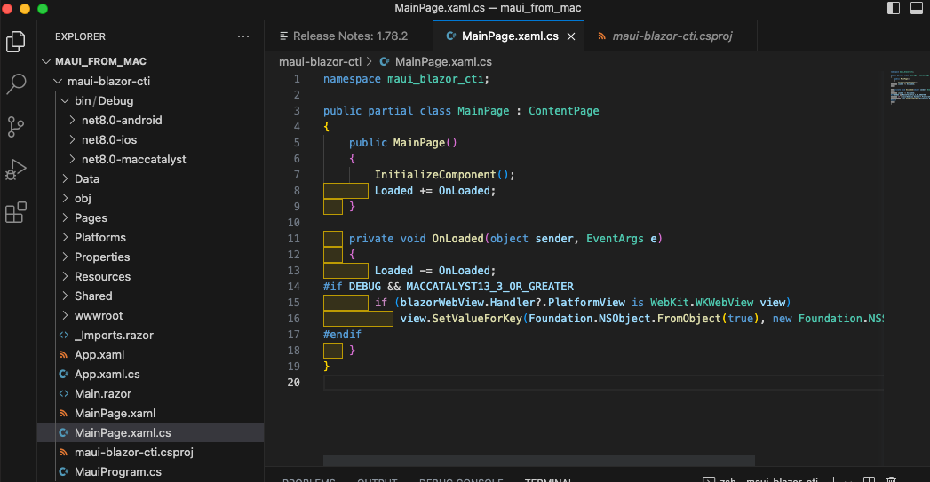 MAUI WebView doesn't allow to web session to inspected in Safari developer tools (Mac Catalyst ...