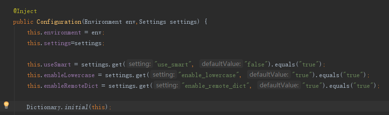 源码中 关于 Settings的疑问 · Issue #386 · infinilabs/analysis-ik · GitHub