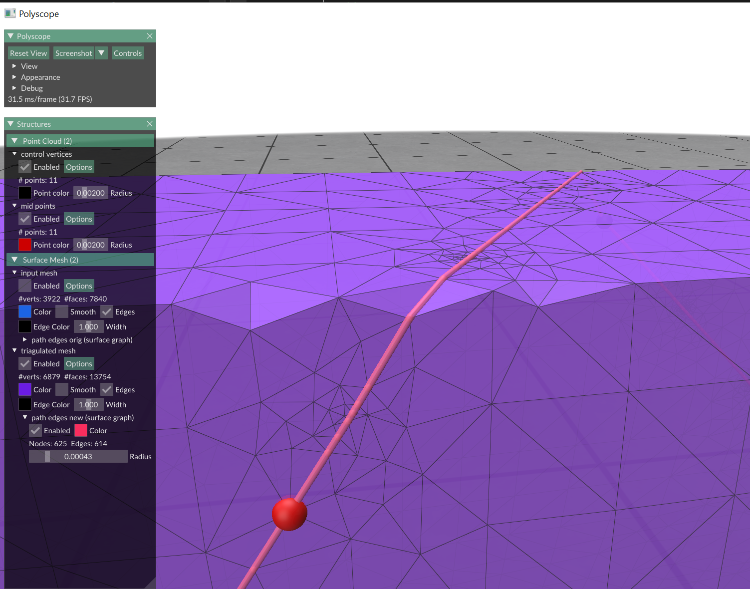 Calling FlipEdgeNetwork::delaunayRefine() doesn't seem to preserve the shape of the original ...