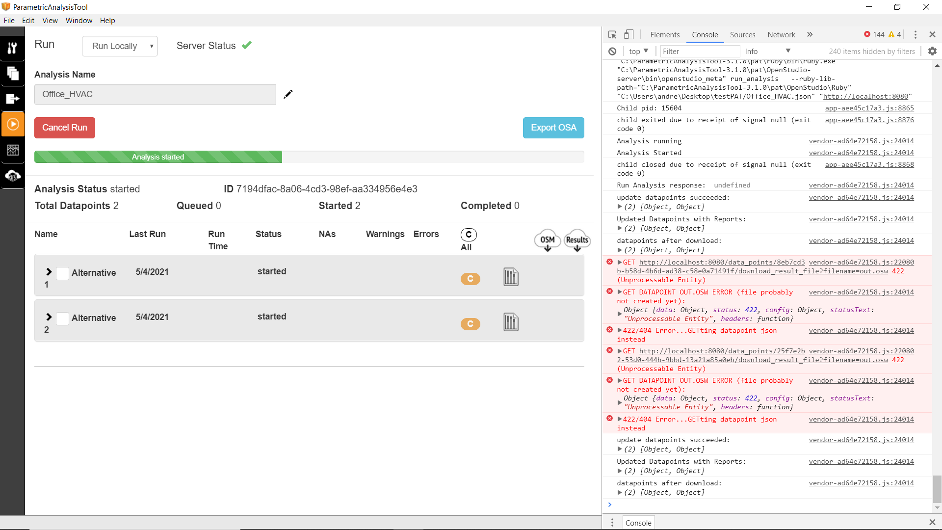 PAT runs forever · Issue #180 · NREL/OpenStudio-PAT · GitHub