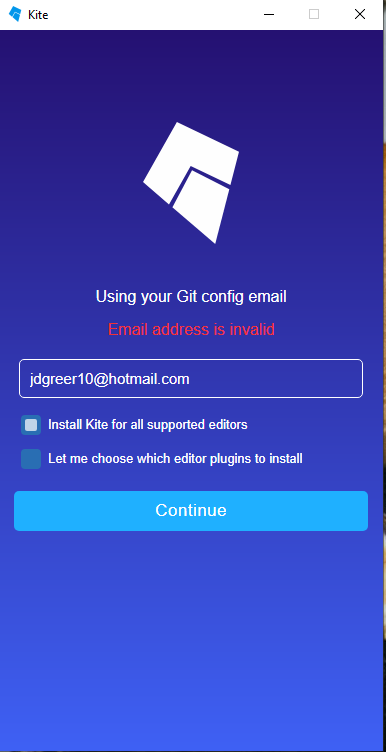 Signing Up · Issue #770 · kiteco/issue-tracker · GitHub