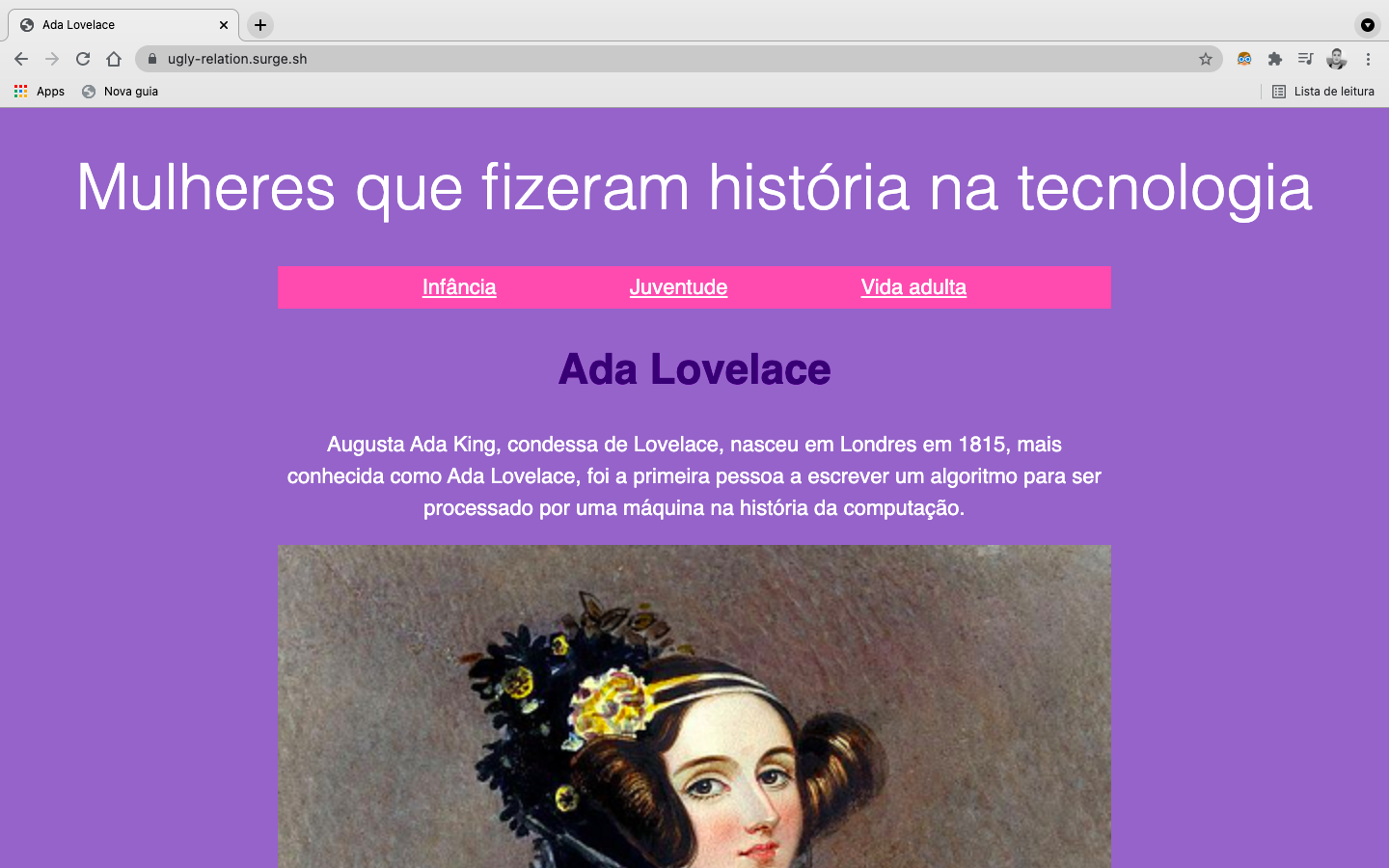 GitHub - YaraNascimento/site-adalovelace
