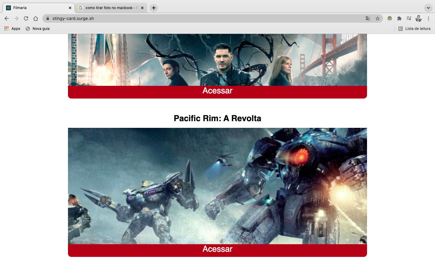 GitHub - YaraNascimento/Filmaria