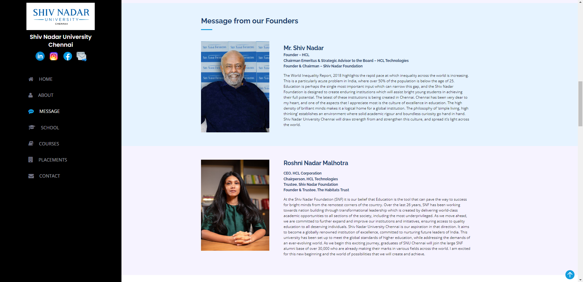 GitHub - SG-Akshay10/snuwebpage-clown: A mock SNU Webpage made using Html, CSS, Bootstrap and ...