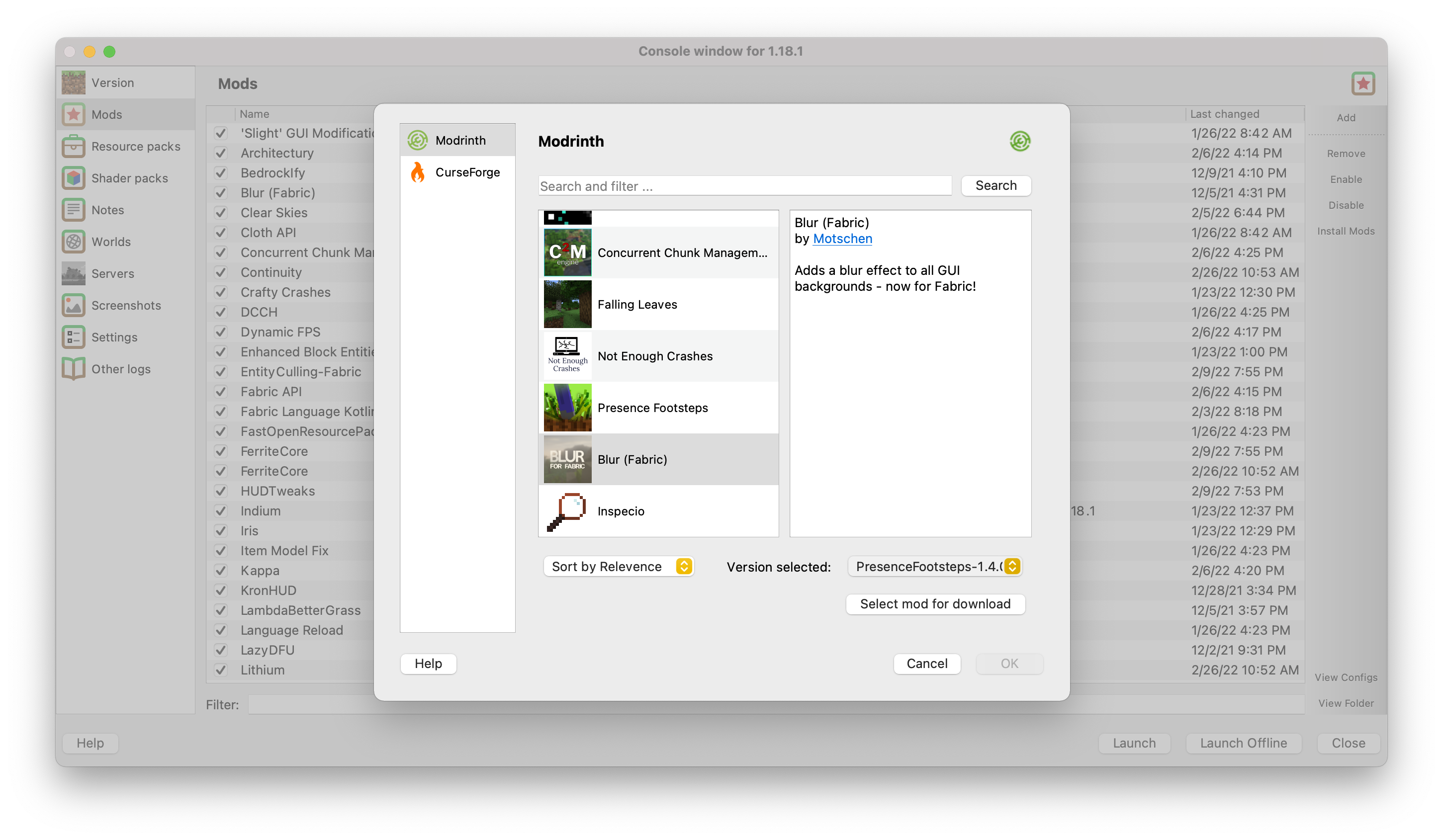 mod and modpack selector randomly select wrong things · Issue #204 · PolyMC/PolyMC · GitHub