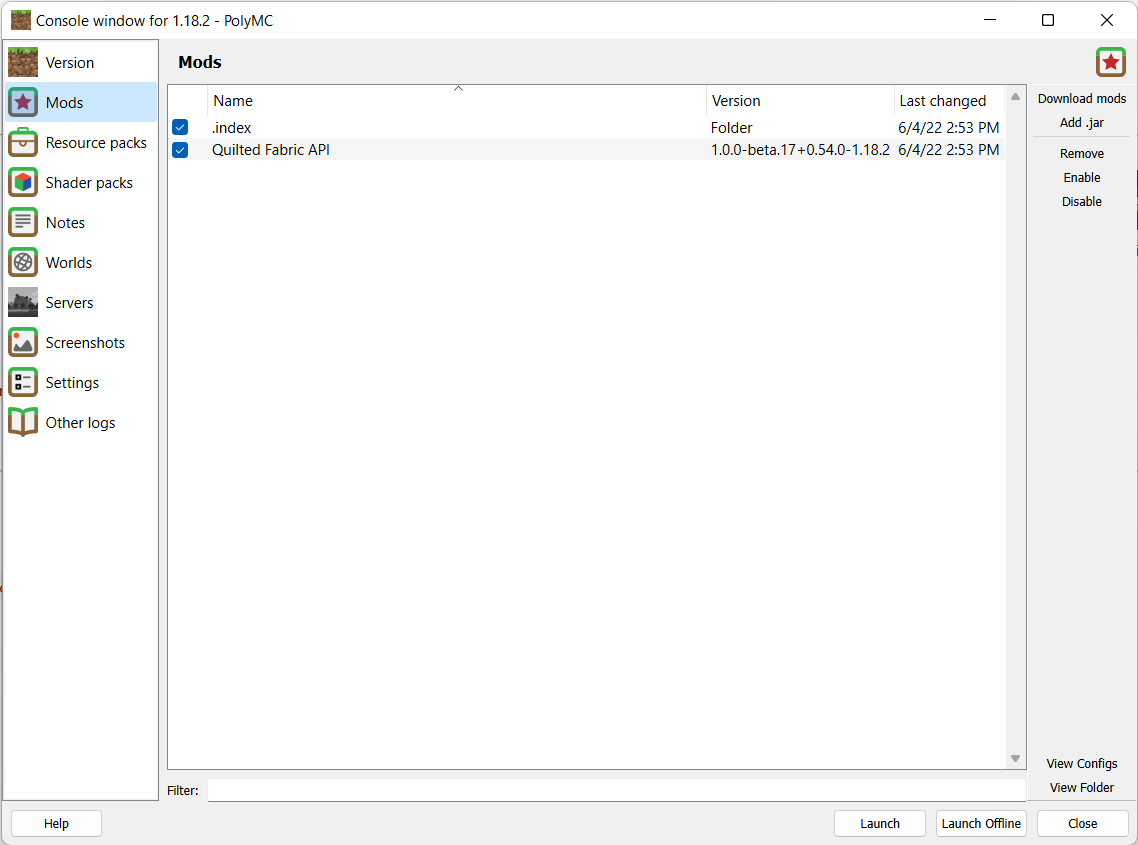 .index isn't hided on windows · Issue #712 · PolyMC/PolyMC · GitHub