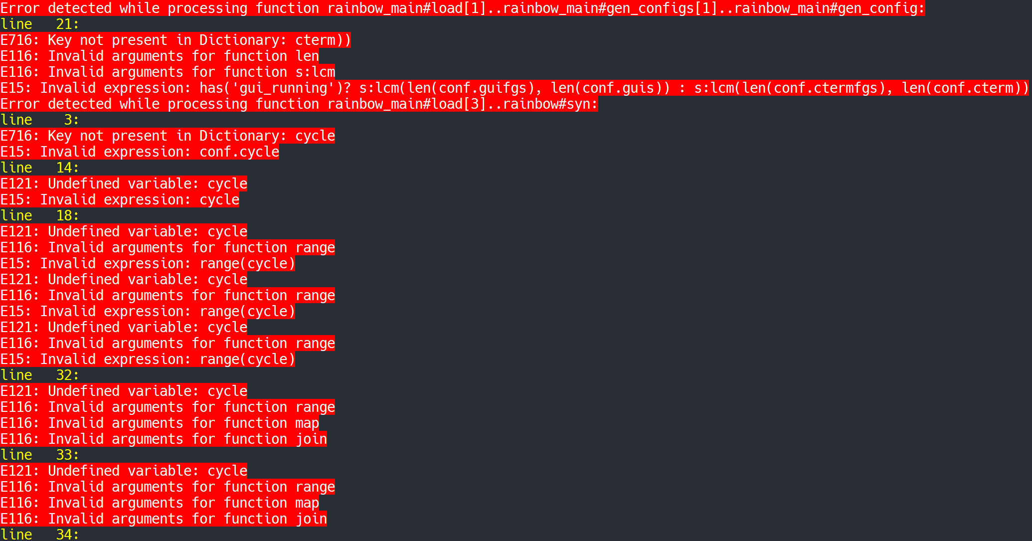 Error happens when launch · Issue #118 · luochen1990/rainbow · GitHub