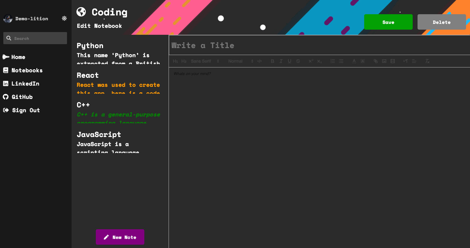 GitHub - brandonlaursen/SpaceNote