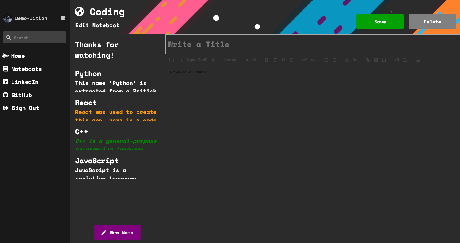 GitHub - brandonlaursen/SpaceNote