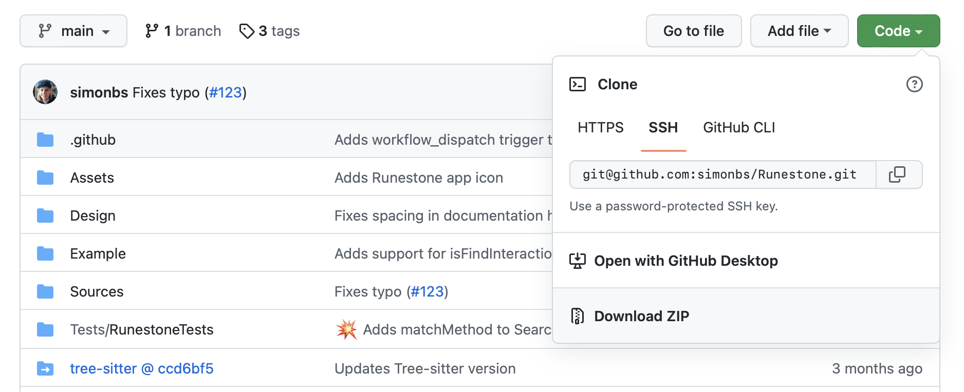 Feature request: Downloading a repository should also download all the ...